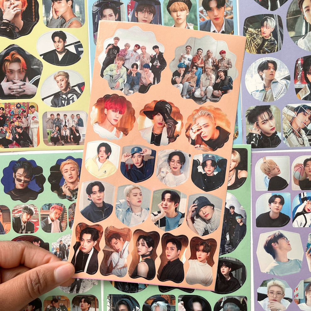 Kpop Ateez Glossy Stickers Sheet - Tsuvishop