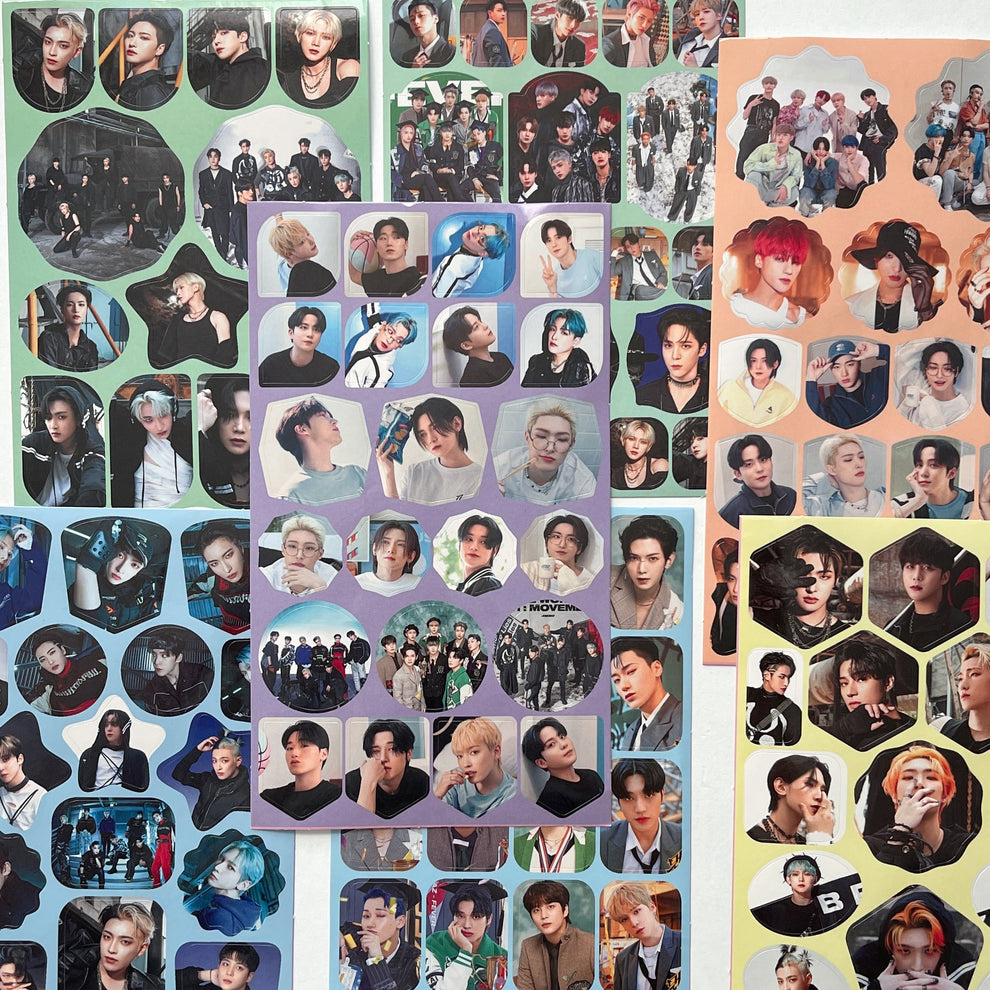 Kpop Ateez Glossy Stickers Sheet - Tsuvishop