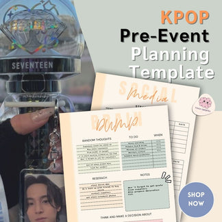 Kpop Event Organiser - Digital Planner Template – Tsuvishop