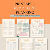 Kpop Event Organiser - Digital Planner Template – Tsuvishop